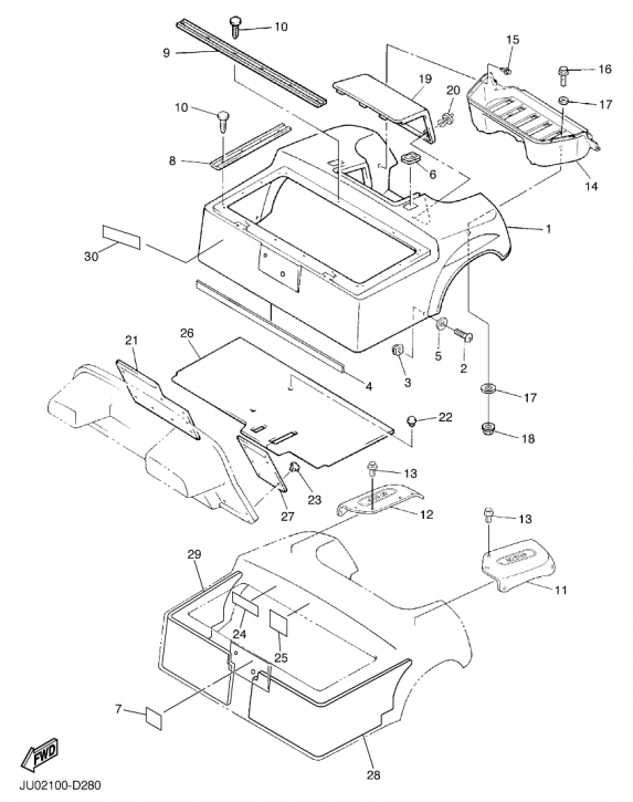 Yamaha G22A Golf Cart Parts Diagram at Blair Martin blog
